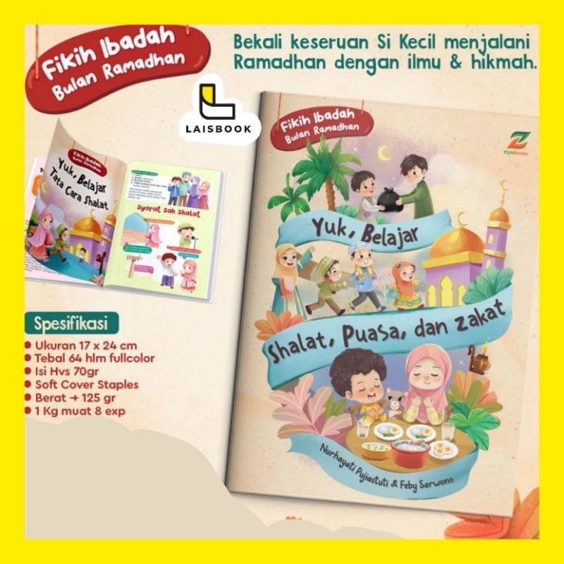 Jual Buku Anak Muslim Belajar Fikih Ibadah Sholat Puasa Zakat ...