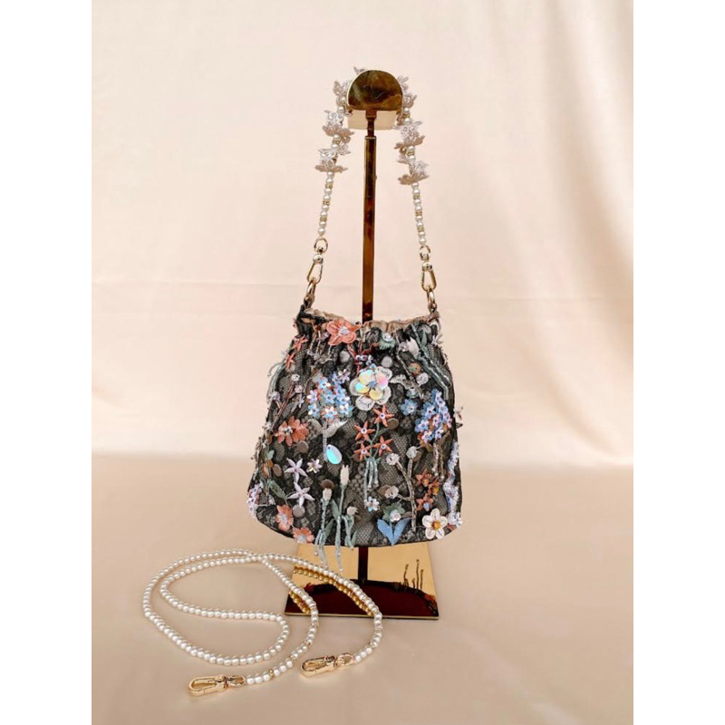 Jual Daisy Bucketbag BLACK ( tas tangan / tas wanita / tas bucket / tas ...