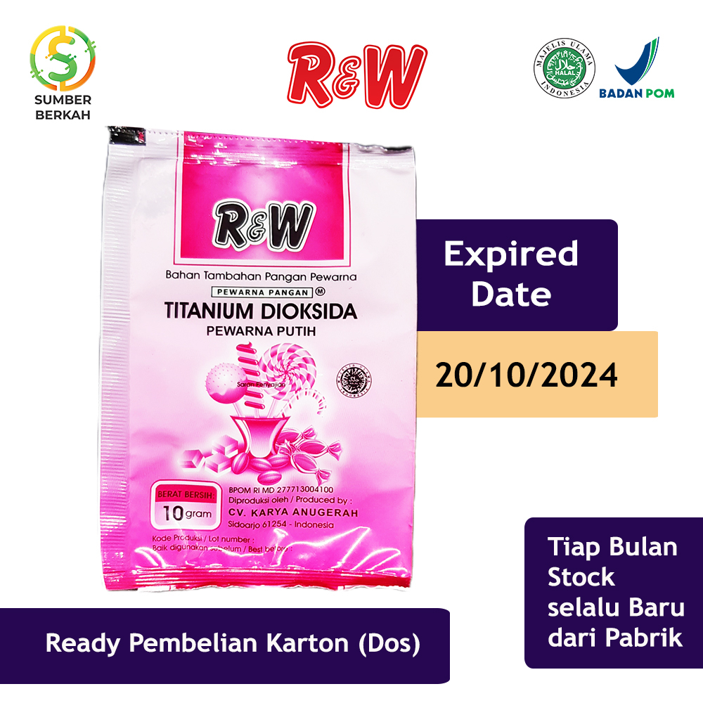 Jual Pewarna Putih Pemutih Makanan Rajawali R&W RW 10 g | Shopee Indonesia