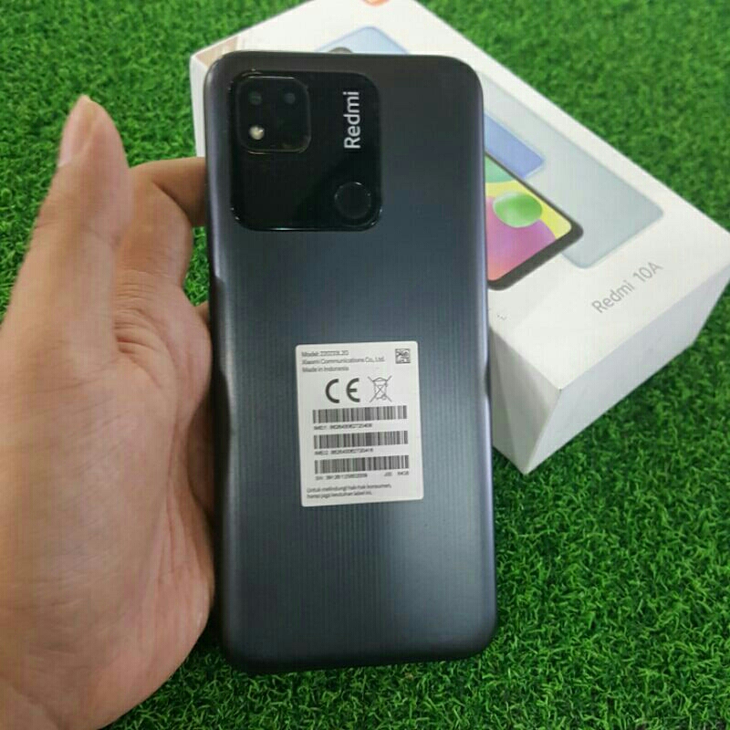 Jual xiaomi redmi 10A 3/64gh second bekas mulus fullset original resmi ...