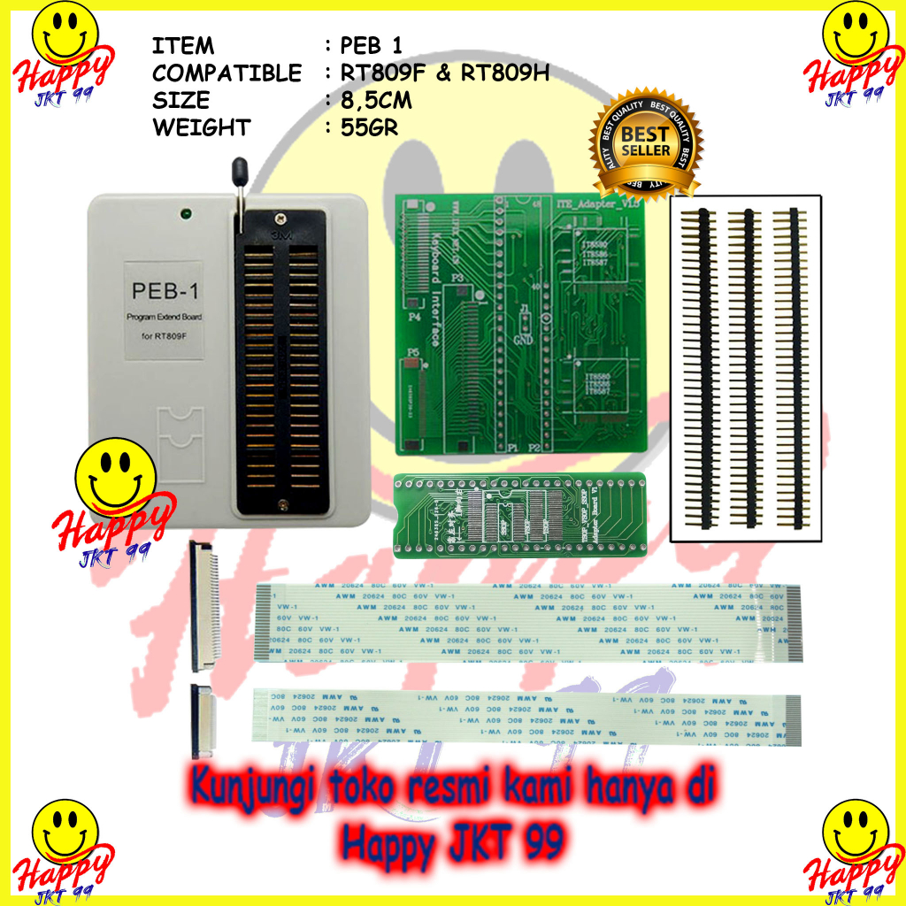Jual [ HAPPY JKT 99 ] ADAPTER JEPITAN SOCKET SOKET PEB1 PEB 1 RT809F ...