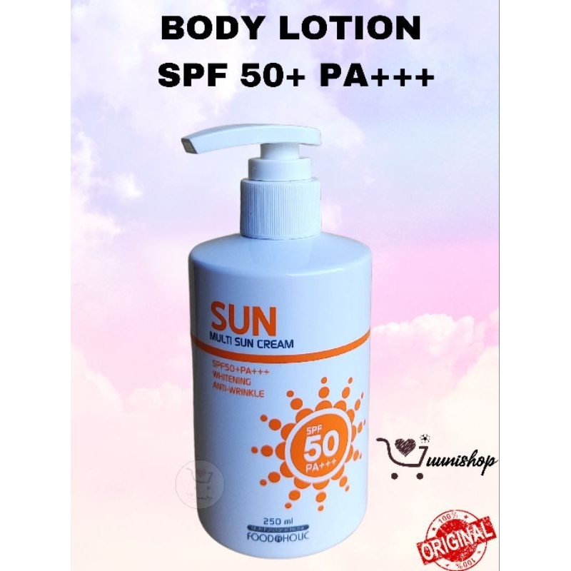 Jual Foodaholic Multi Sun Cream SPF 50/PA+++ / body lotion spf ...