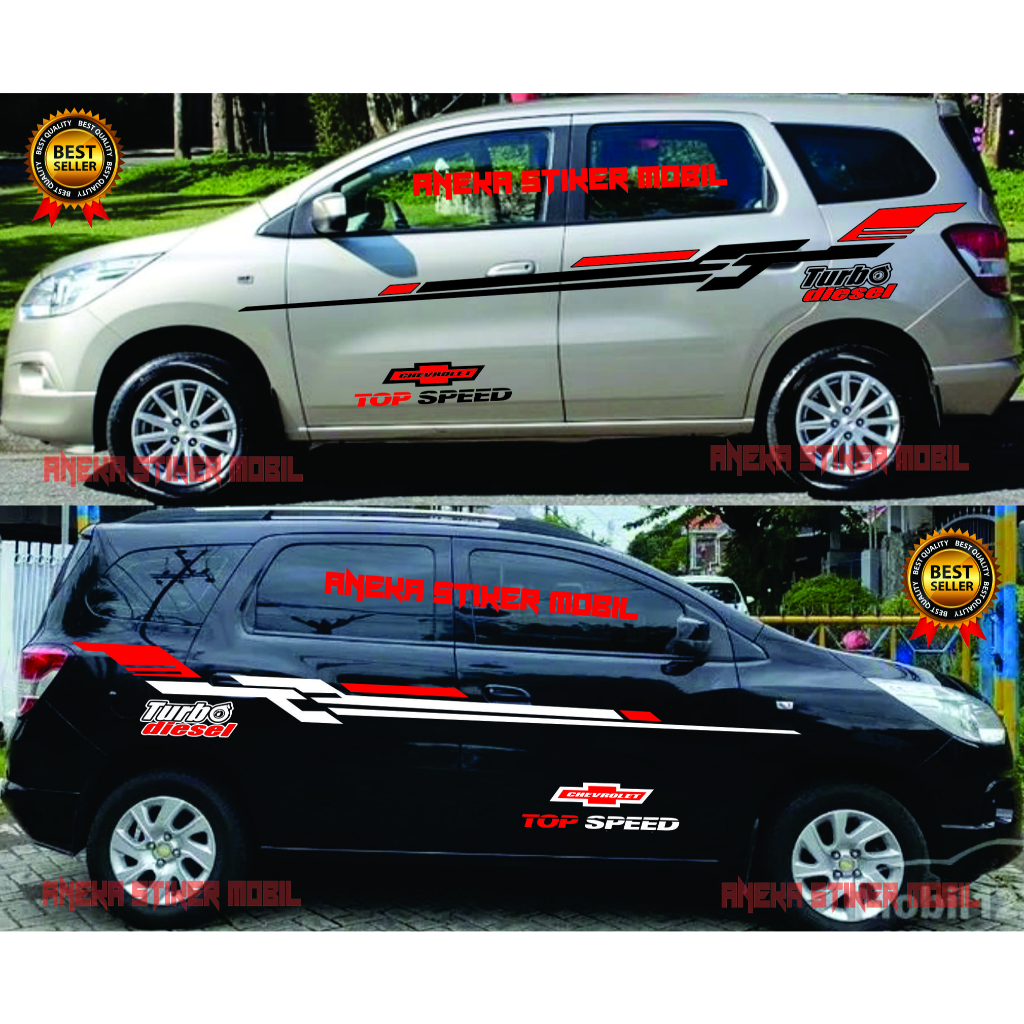 Jual Stiker Mobil Chevrolet Spin Diesel Cutting Sticker Body Mobil ...