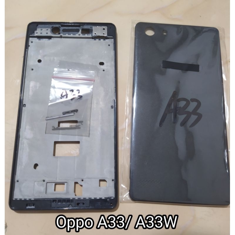 Jual CASING HOUSING KESING FULLSET FRAME LCD OPPO NEO 7 A33W A33 BACKDOOR TUTUP BELAKANG + FRAME ...