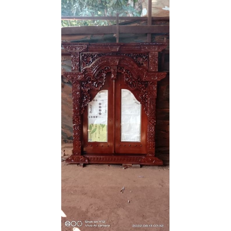 Jual Jendela Ukir Gebyok Custom Ukuran 150x180 Jati Berkualitas Jepara ...