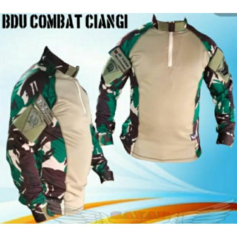 Jual KAOS BAJU BDU CIANGI TACTICAL BDU TNI LENGAN PANJANG,KAOS BDU LORENG | Shopee Indonesia