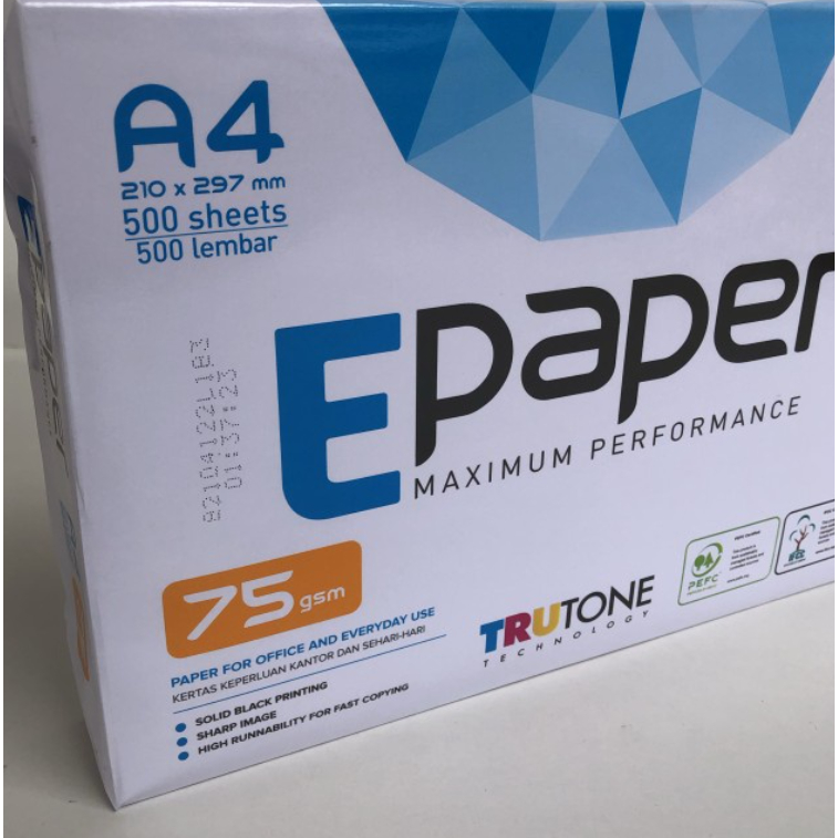 Jual Kertas HVS A4 75 gsm - EPaper | Shopee Indonesia