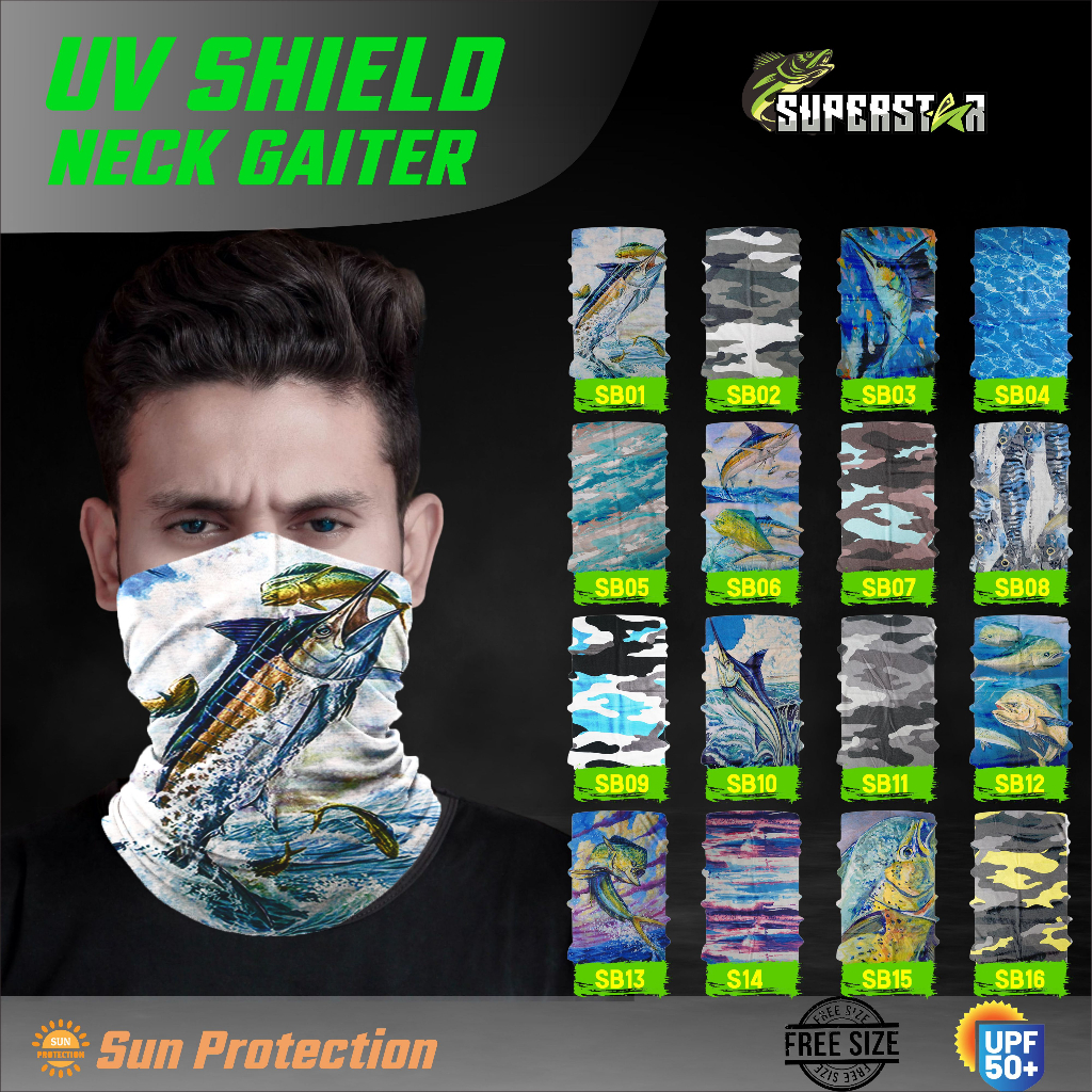 Jual EXTRA BONUS | bandana | SUN MASK SUPERSTAR NECK GAITER UV SHIELD | Shopee Indonesia