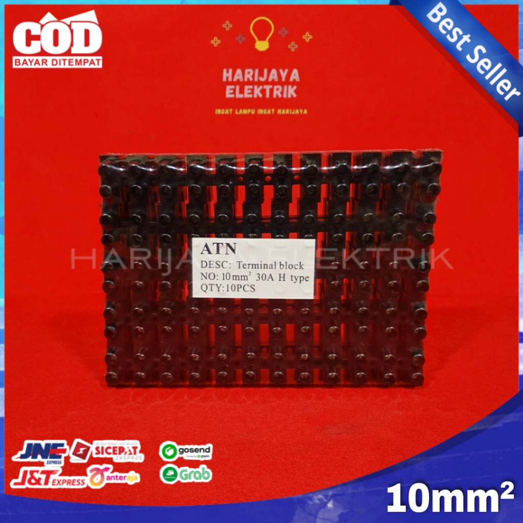 Jual TERMINAL KRUSTIN KLUSTIN 10MM 30A BLOK RUSTIN TERMINAL KABEL BLOCK ...