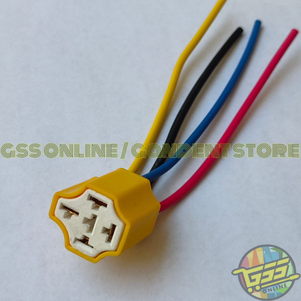 Jual Soket Relay 4 Kaki KERAMIK TAHAN PANAS Socket Rellay Kaki 4 Relai ...