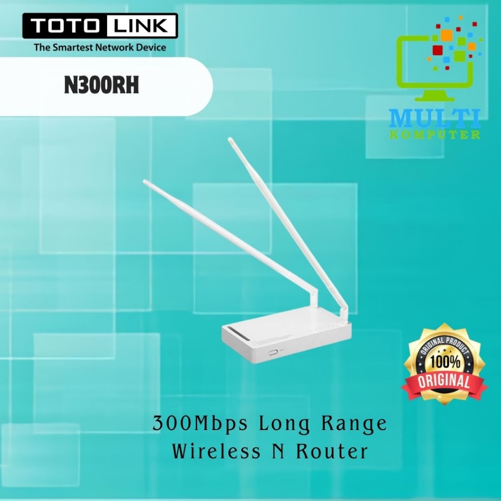 Jual TOTOLINK N300RH 300Mbps Long Range Wireless N Router | Shopee Indonesia