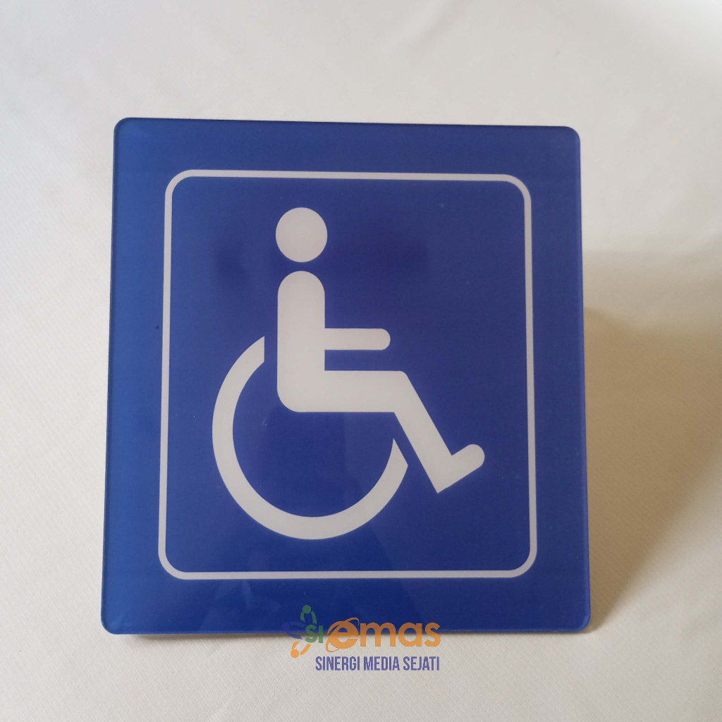 Jual Akrilik Papan Rambu Kursi Roda | Akrilik Lambang Kursi Roda ...