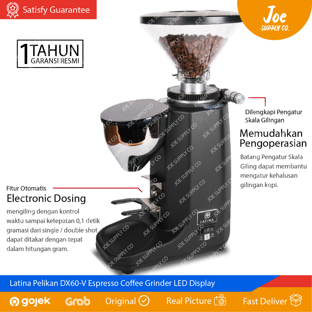 Jual Latina Pelican DX60-V Espresso Coffee Grinder / Grinder Vega ...
