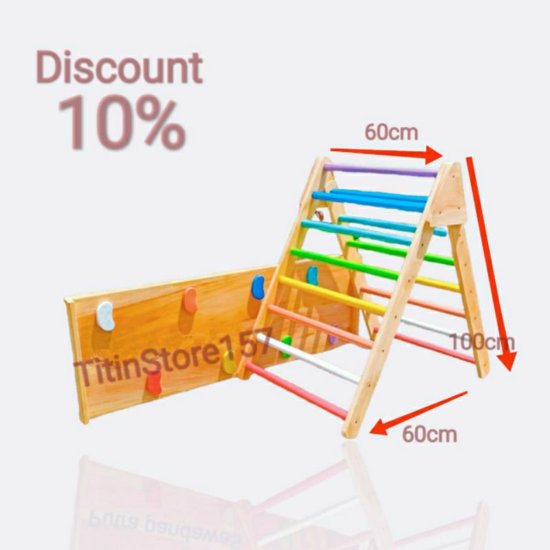 Jual triangle pickler / pickler tree angle / mainan perosotan anak ...