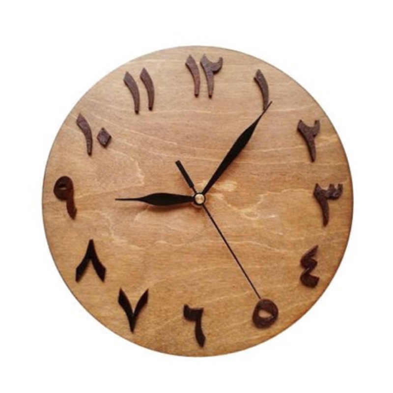 Jual Jam Dinding Kayu Jati Angka Arab dan Angka Romawi | Shopee Indonesia