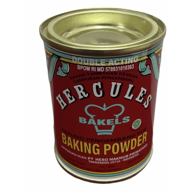 Jual Baking Powder Hercules Double Acting kaleng 110gr | Shopee Indonesia