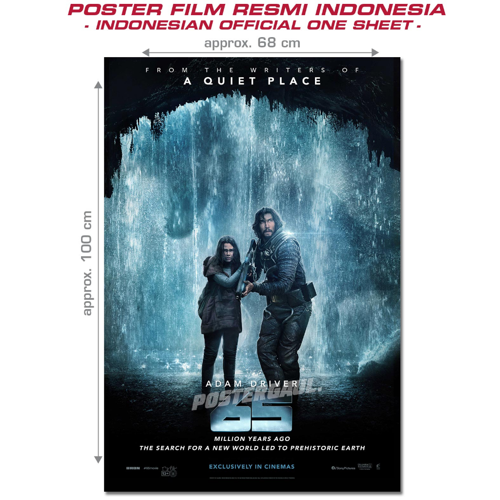 Jual Poster Film 65 - original Indonesian one sheet, ukuran 68 x 100 cm ...
