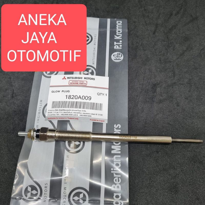 Jual BUSI PEMANAS GLOW PLUG MITSUBISHI TRITON 2.5 1820A009 GARANSI ...