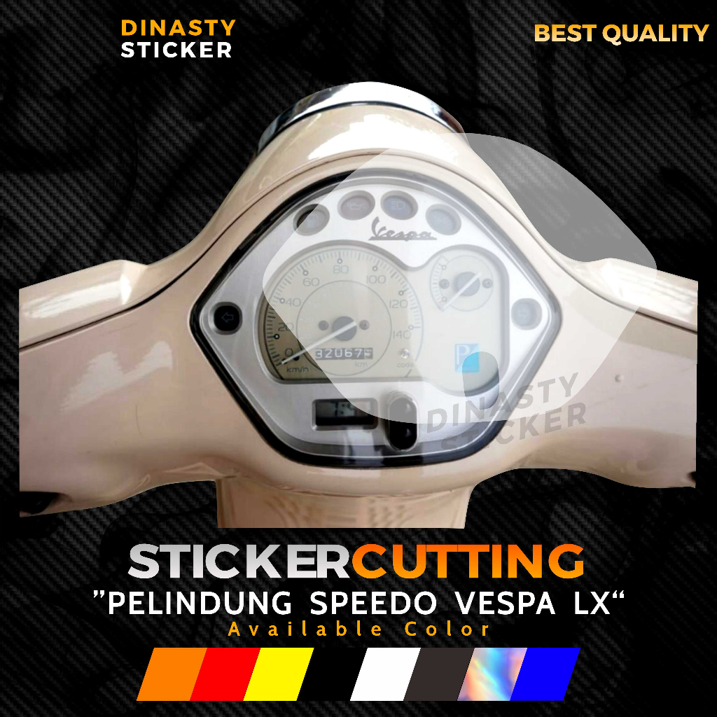 Jual STICKER STIKER CUTTING PELINDUNG SPEEDOMETER VESPA LX 125 150 ...