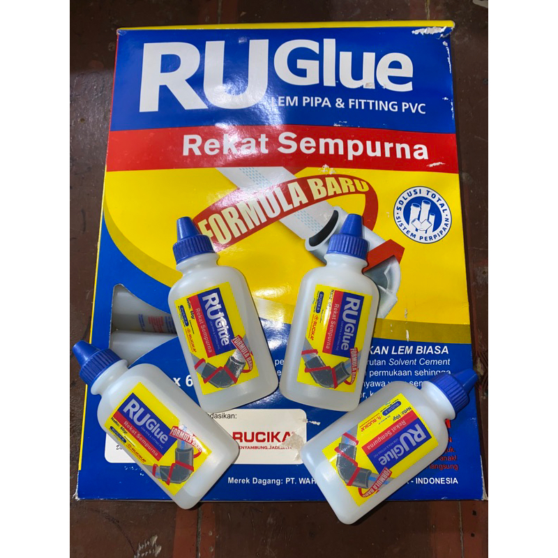 Jual LEM PIPA PVC RU GLUE | Shopee Indonesia