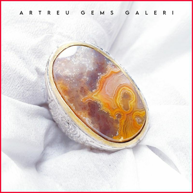 Jual Batu Lumut Unik. | COD Bisa | Cincin Batu Akik Ring 5-10 | Shopee ...