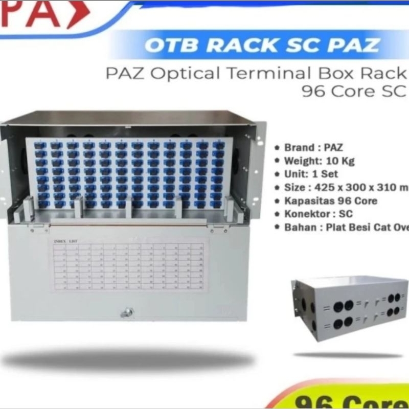 Jual otb rack 96 core SC UPC PAZ lengkap | Shopee Indonesia