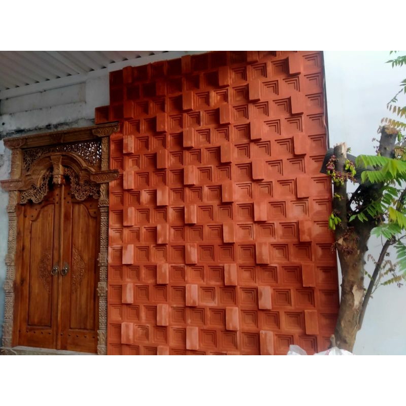 Jual Roster Bata Tempel Trep Teracota | Bata tempel dinding | Shopee ...