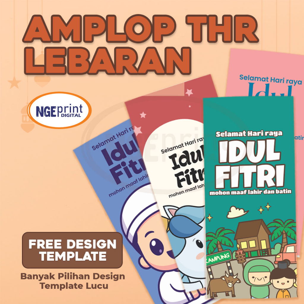 Jual [BISA CUSTOM] Amplop Lebaran Custom Premium / Amplop THR Lebaran ...