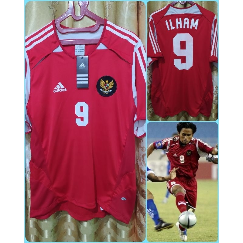 Jual Jersey Retro Timnas Indonesia Piala Tiger AFF 2004 Ilham | Shopee ...