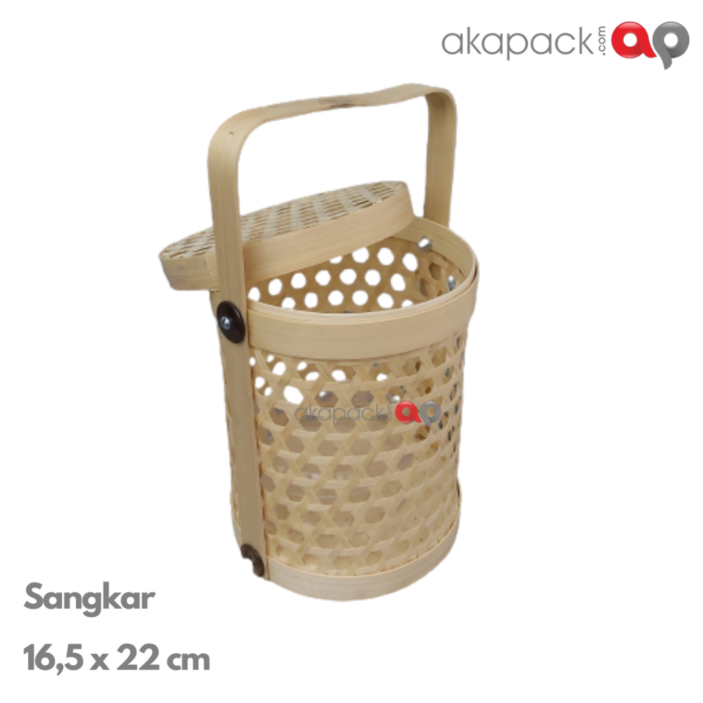 Jual Anyaman Bambu Rantang Model Sangkar | Hampers Lebaran Unik ...