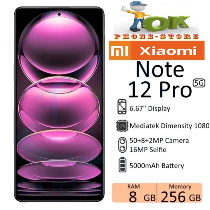 Jual Xiaomi Note 12 Pro 5G 8/256 GB Garansi Resmi Xiaomi | Shopee Indonesia