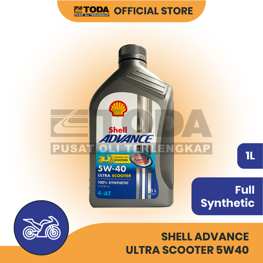 Jual Oli Motor Shell Advance Ultra Scooter 5W-40 1L Original Oli Mesin ...
