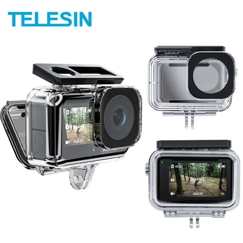 Jual TELESIN case waterproof diving selam underwater housing gopro hero 5 6 7 8 9 10 DJI action ...