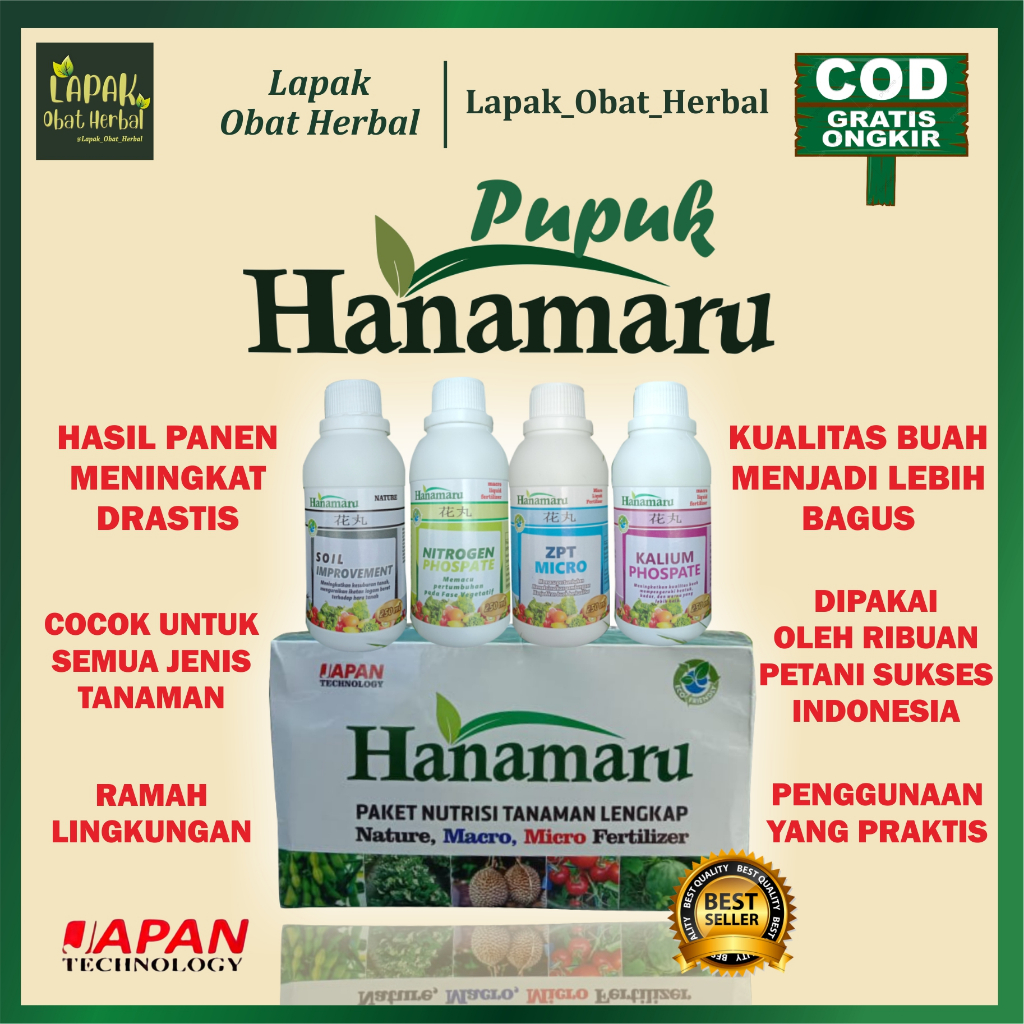 Jual PUPUK HANAMARU CAIR TEKNOLOGI JEPANG ASLI UNTUK SEMUA TANAMAN ...