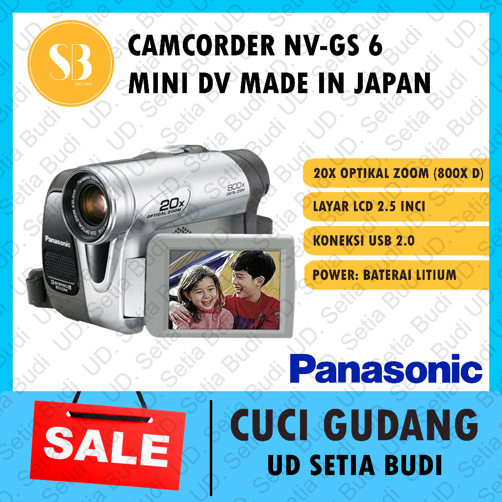 Jual Handycam Panasonic NV-GS6 MiniDV Camcorder Made in Japan Baru Murah | Shopee Indonesia