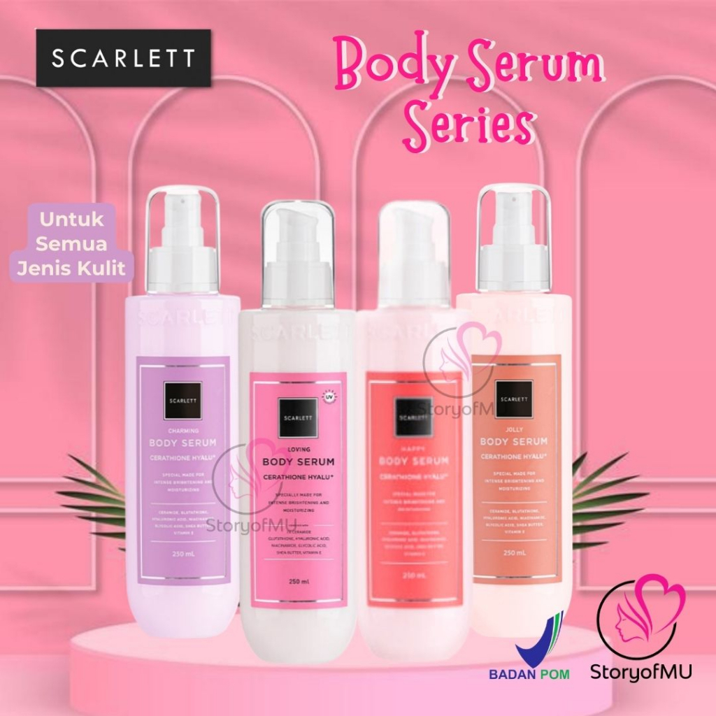 Jual SCARLETT Fragrance Brightening Body Serum 250 ml - Charming ...