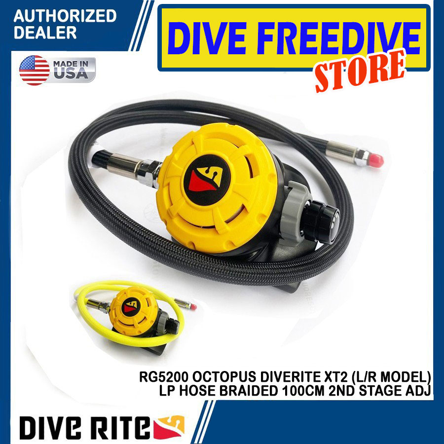 Jual RG5200 Octopus Diverite XT2 2nd Stage Adjustable (L/R) with Hose ...