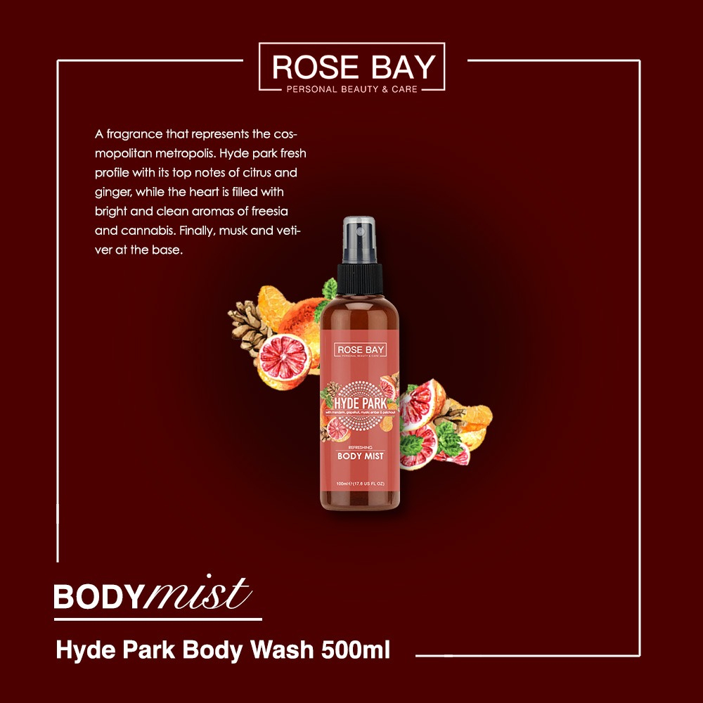 Jual Suburb Rose Bay Hyde Park Body Mist - 100ml | Mist Fragrance ...