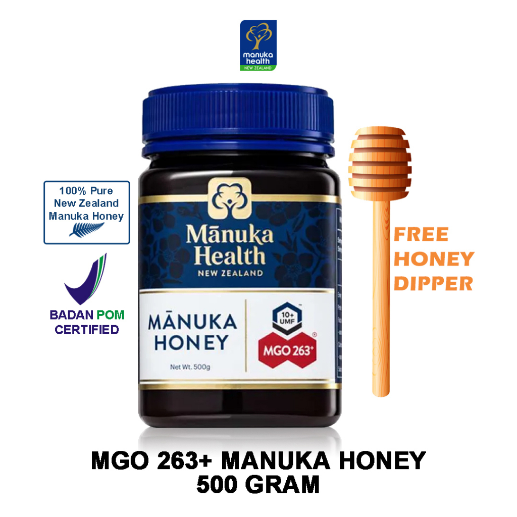 Jual Manuka Health Mgo 263 (500gr) Madu Manuka New Zealand | Shopee ...