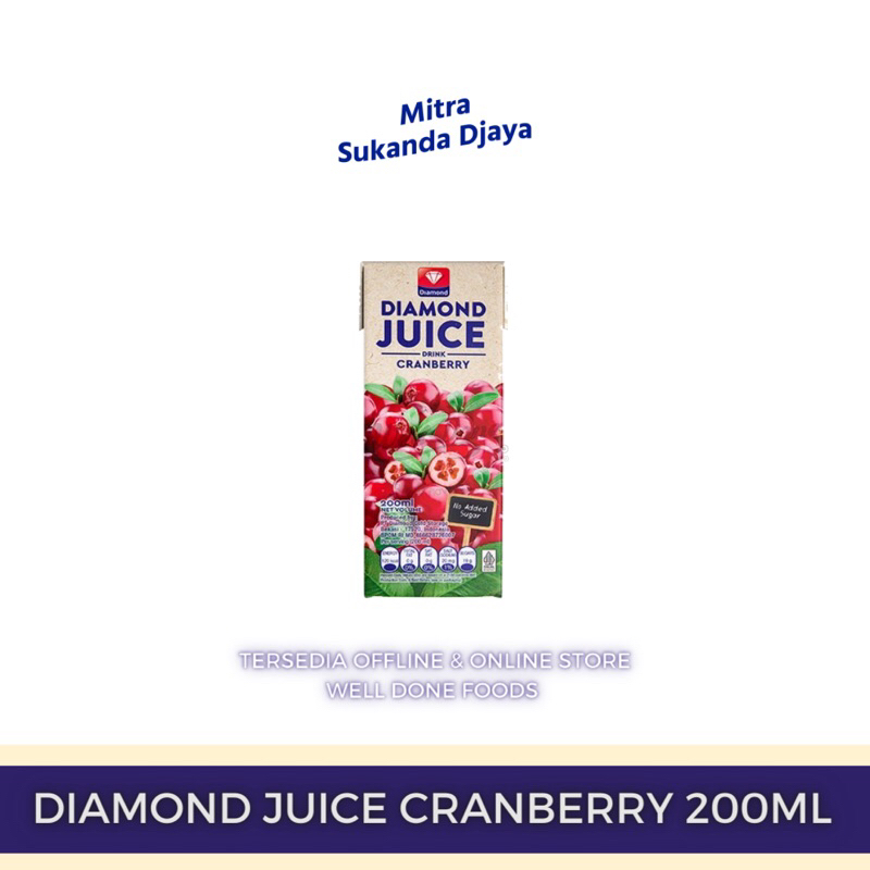 Jual Diamond Juice Cranberry 200ml | Shopee Indonesia