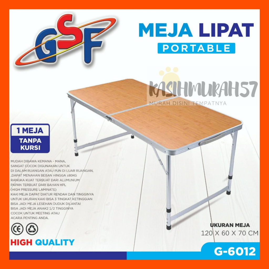 Jual MEJA LIPAT GSF G-6012 / MEJA LIPAT PORTABLE GSF 6012 / MEJA LIPAT ...