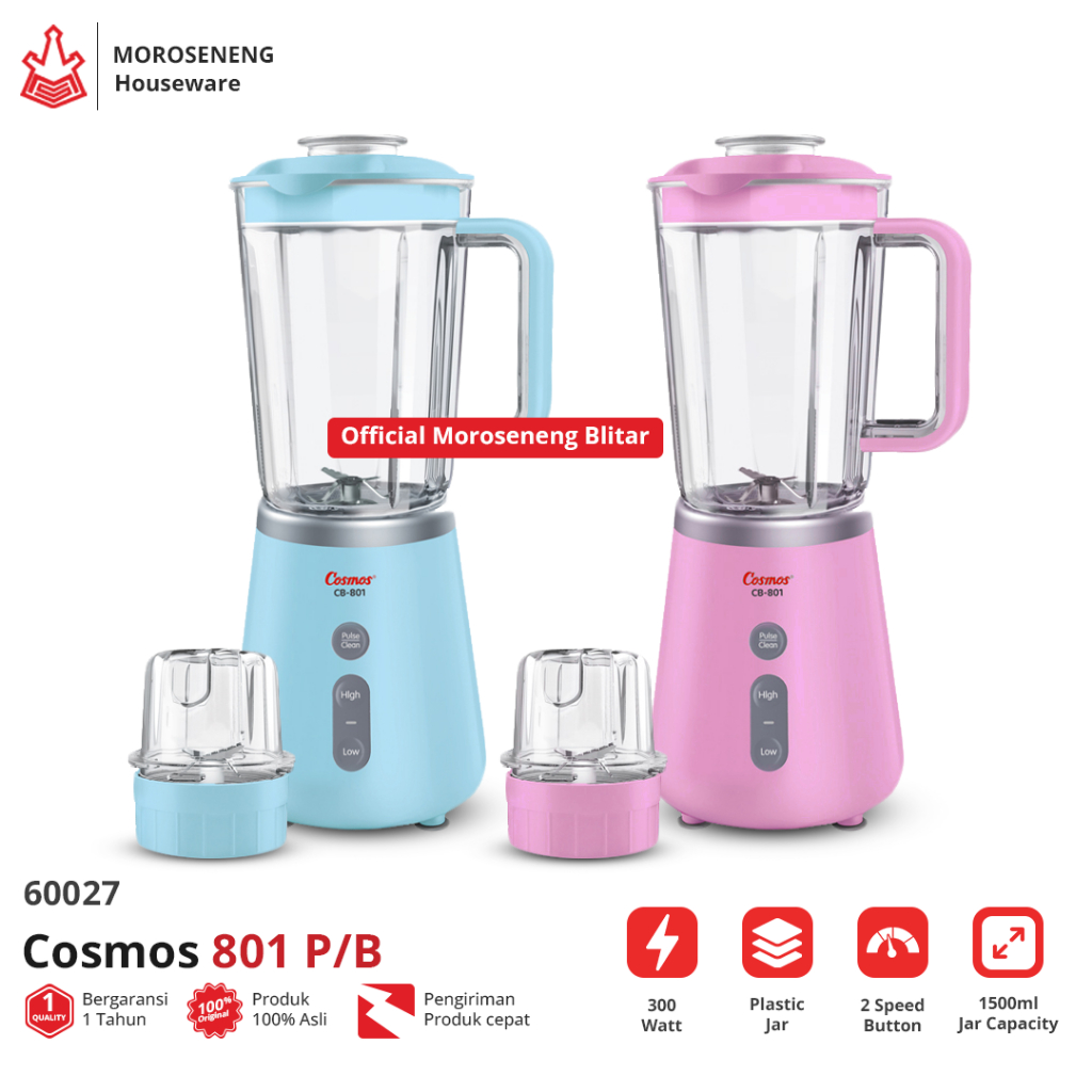 Jual Blender Cosmos 801 1,5 Liter Garansi Resmi | Shopee Indonesia