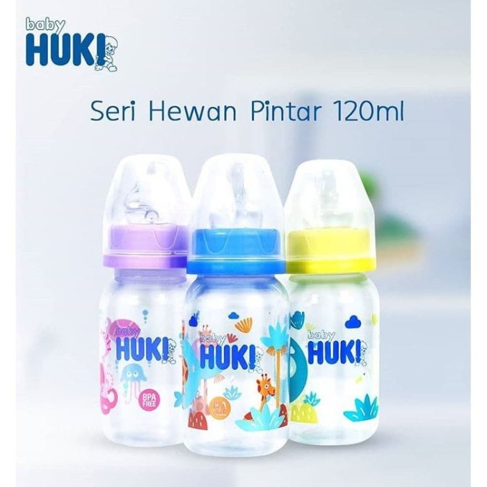 Jual Botol Huki PP BPA FREE 120ml dot reguler | Shopee Indonesia