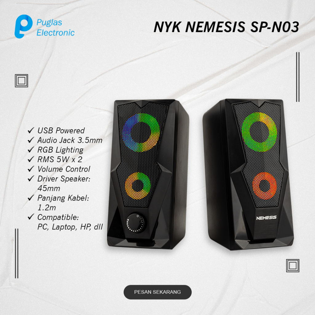Jual Speaker NYK Nemesis SP-N03 Gaming Speaker PC Komputer Laptop HP | Shopee Indonesia
