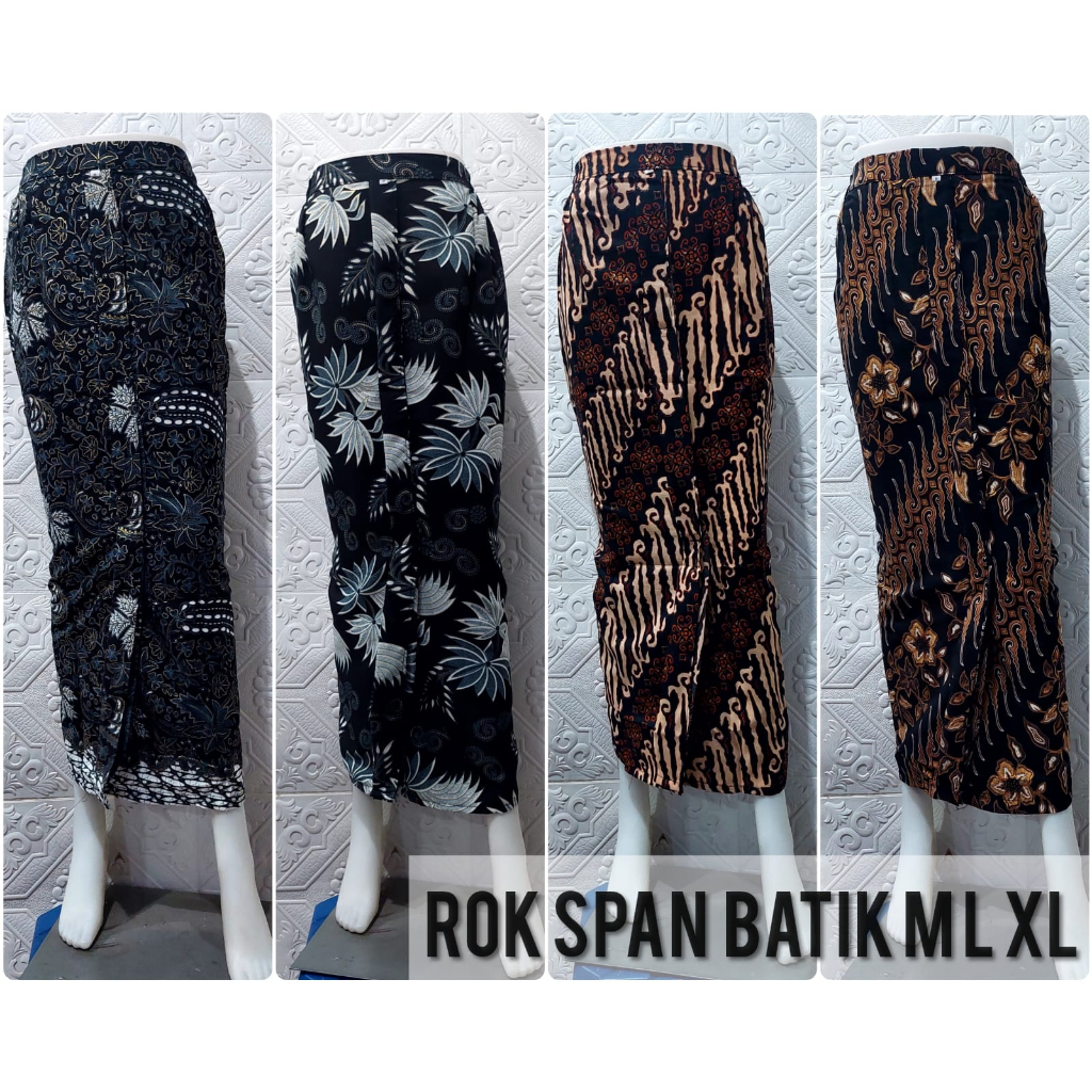 Jual ROK SPAN BATIK WIRU WIRON UKURAN M L XL | Shopee Indonesia