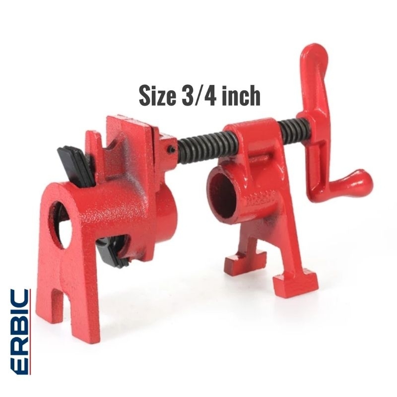 Jual Pipe Clamp Penjepit Kayu 3/4 inch bar clamp catok klem kayu jati ...
