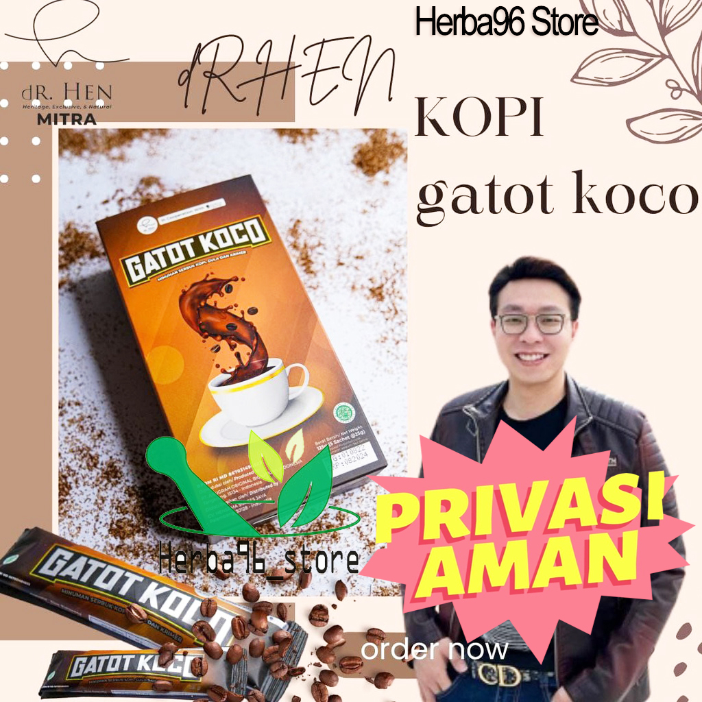 Jual Gatot Koco Kopi Gatot Koco Asli Original - dr Hen dr Richard Lee ...