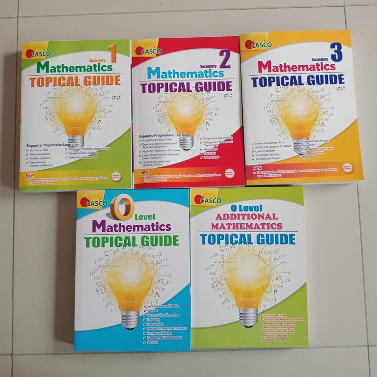 Jual Buku Secondary Mathematics Topical Guide 1 - 5 (Pilihan Per Buku ...