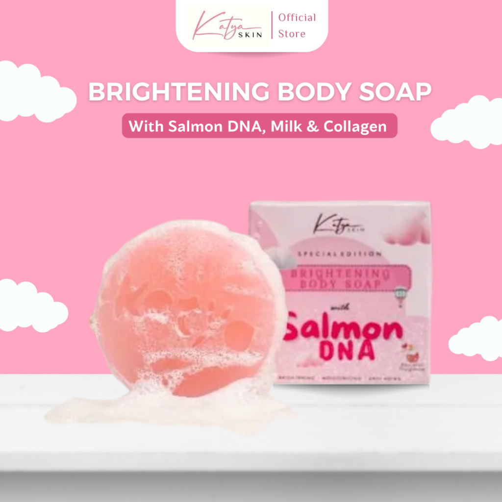 Jual MEANTEA BEAUTY Brightening Body Soap Salmon DNA Sabun Pemutih Badan Salmon DNA 50 Gram ...
