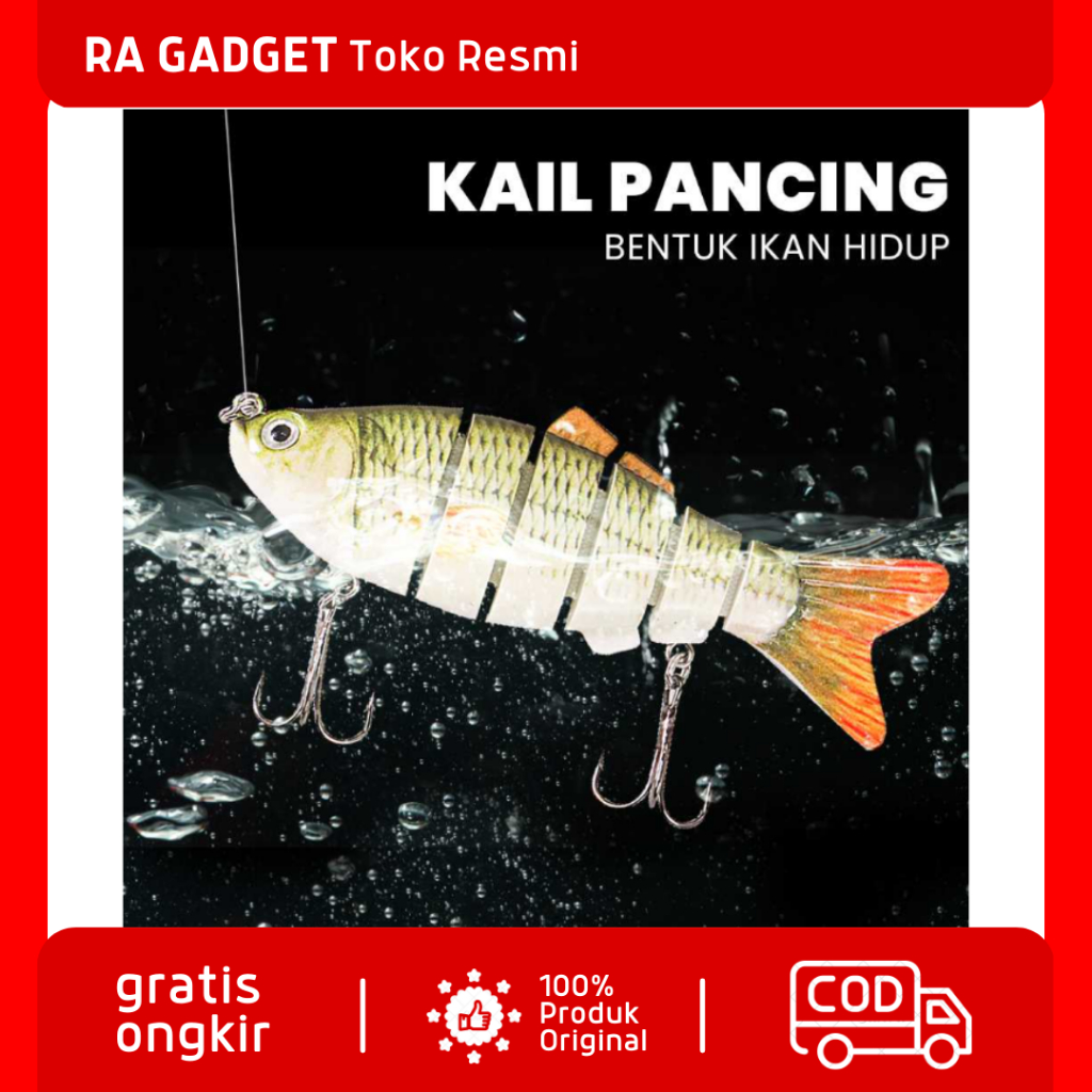 Jual Kail Pancing Bentuk Ikan Hidup / Bait Umpan Pancing Memancing Fish ...